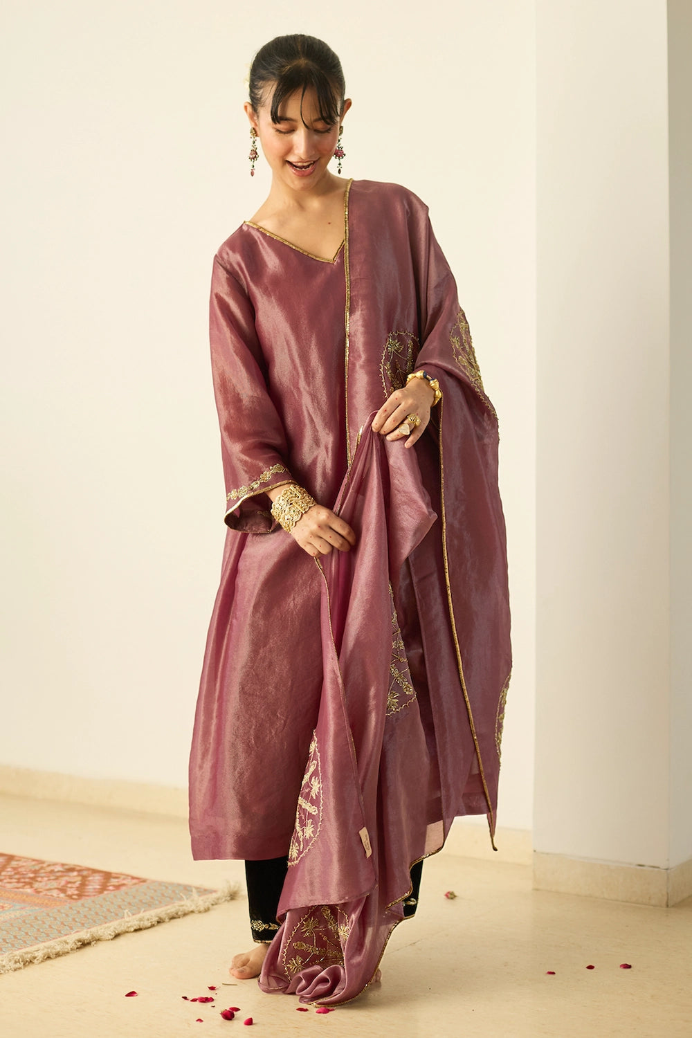 Purple Samridhi Suit|Sarang Kaur