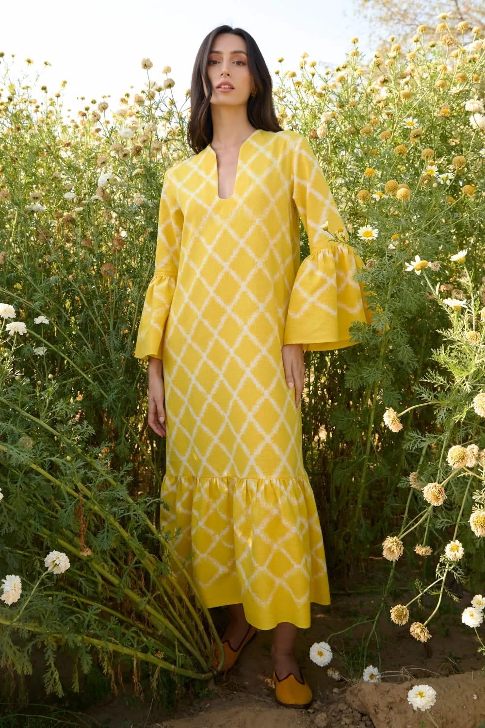 Yellow Rhombus Dress