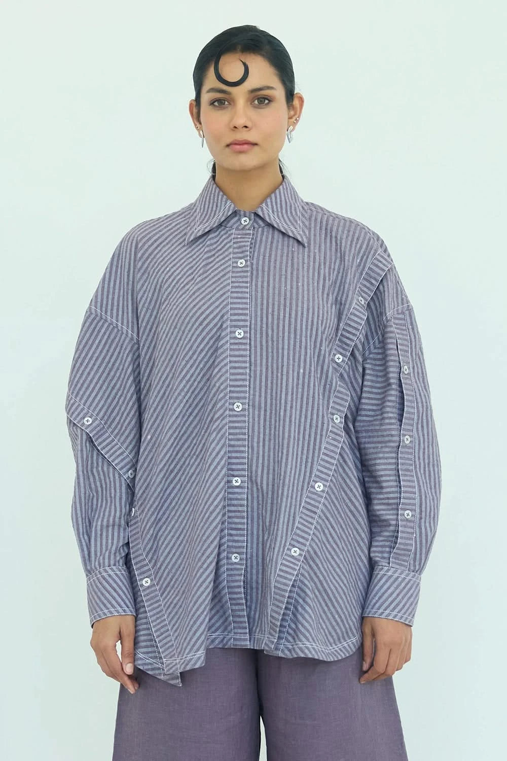 Buy Kelly Bias Back Button Shirt by Shop Nirvanaa | The Sverve