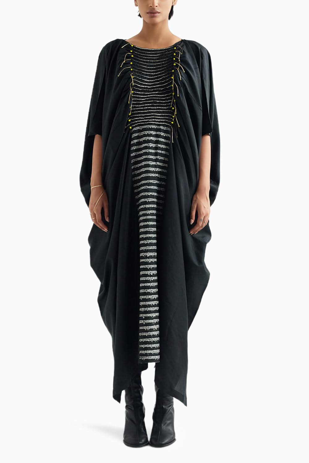 Buy Black Lava Dress by Studio Medium Online | The Sverve