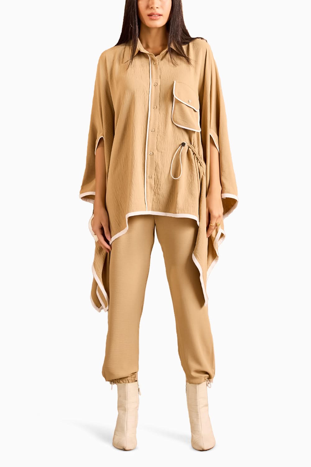 Buy Dune Cape Co-Ord Set by Shivya K Online | The Sverve