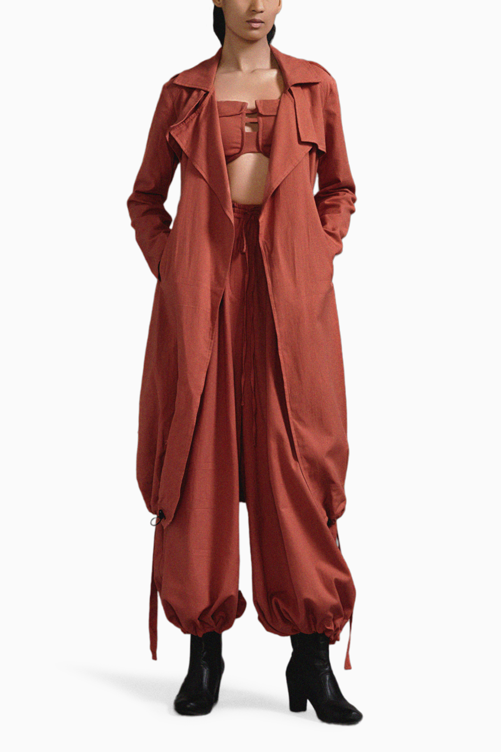 Rust Safari Cargo Trench Set