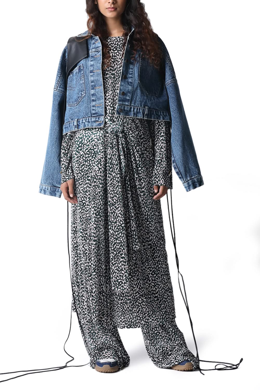 Dark Blue with Black Demi Jacket