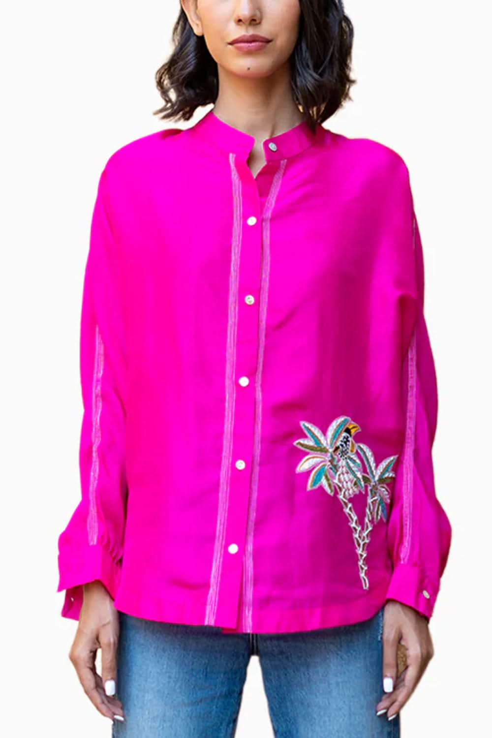 Buy Fuchsia Vision Shirt by URAIB Online | The Sverve