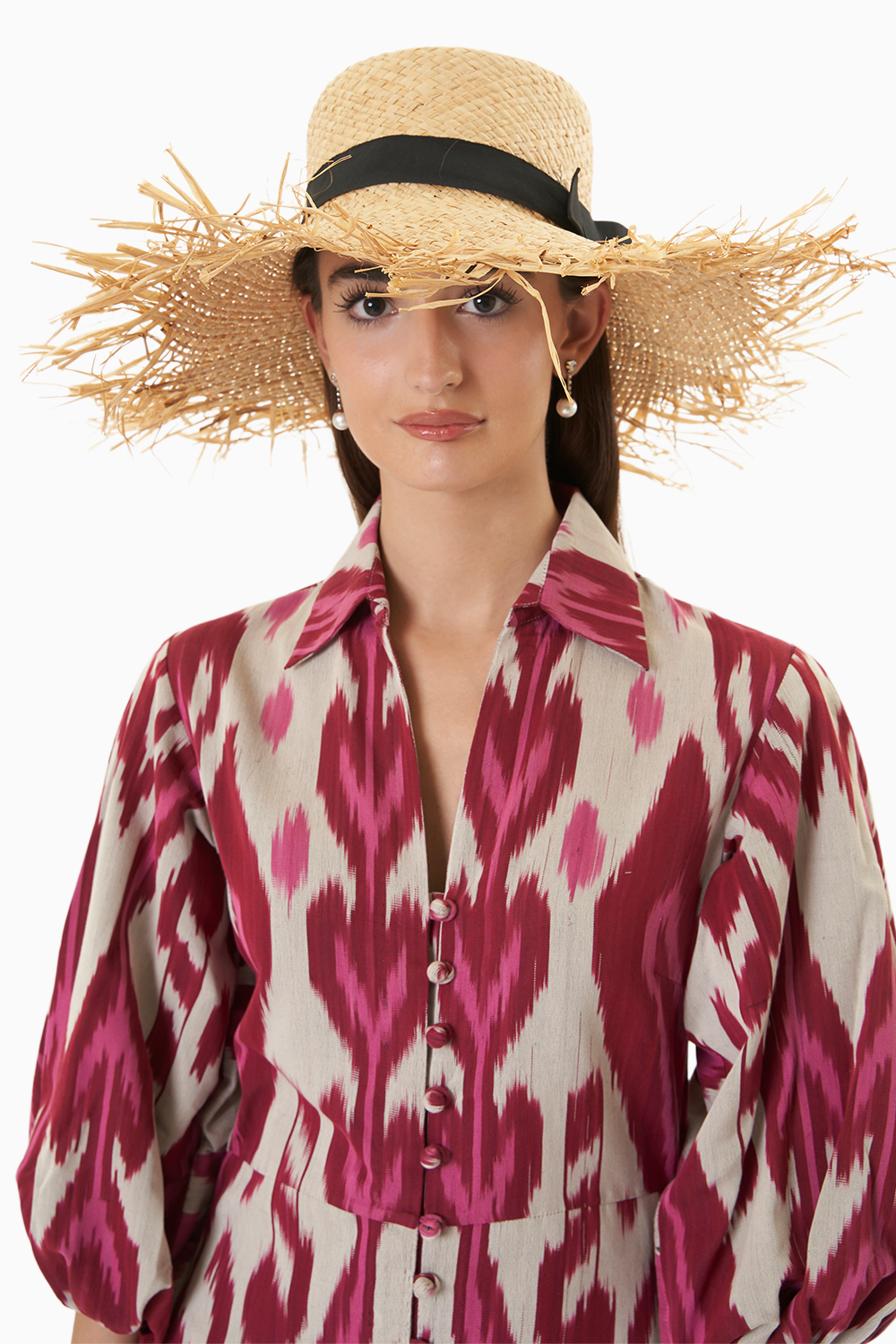 Flat Palm Fringe Hat